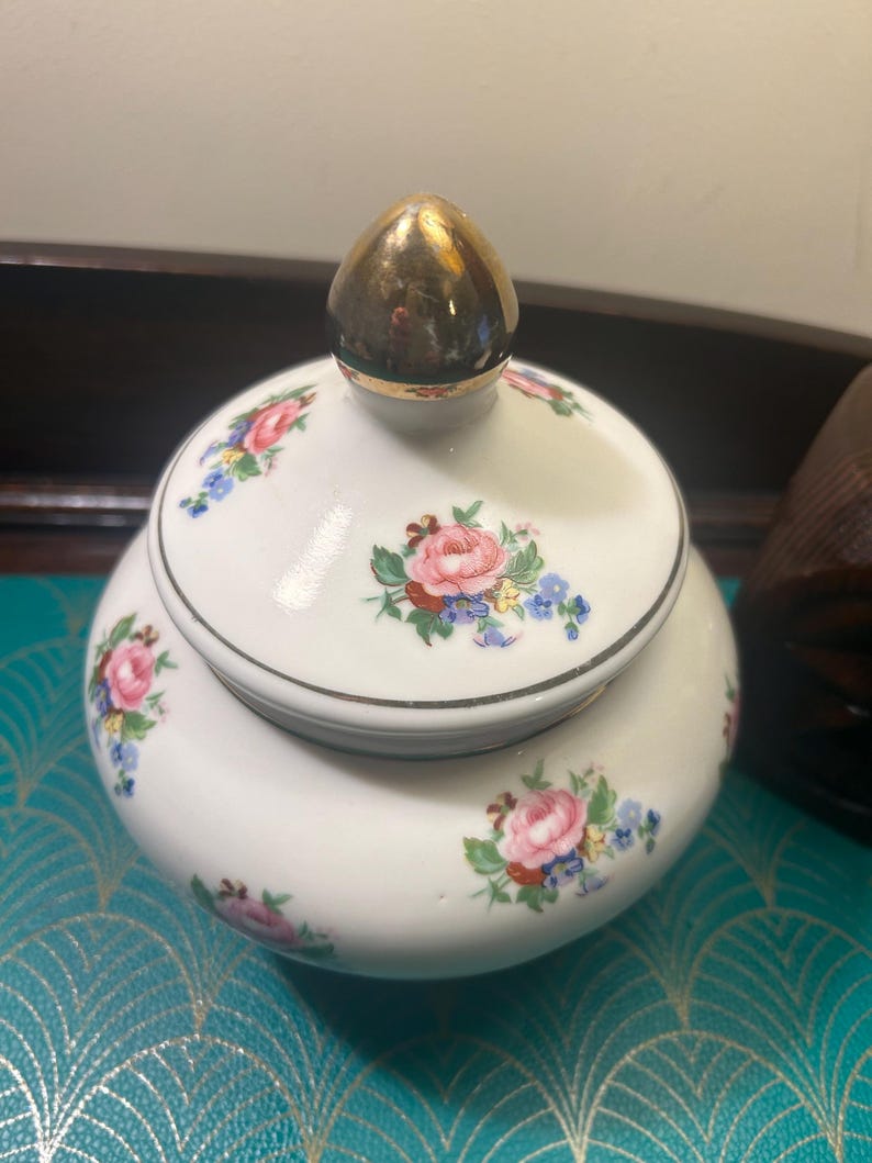 Regency Fine Arts RFA Floral Lidded Porcelain Ginger Jar Urn - Etsy UK