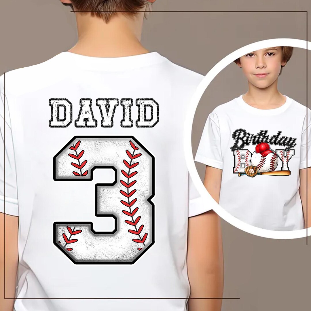 Baseball Birthday Shirt, Boy Birthday Shirt, Baseball Birthday Party ...