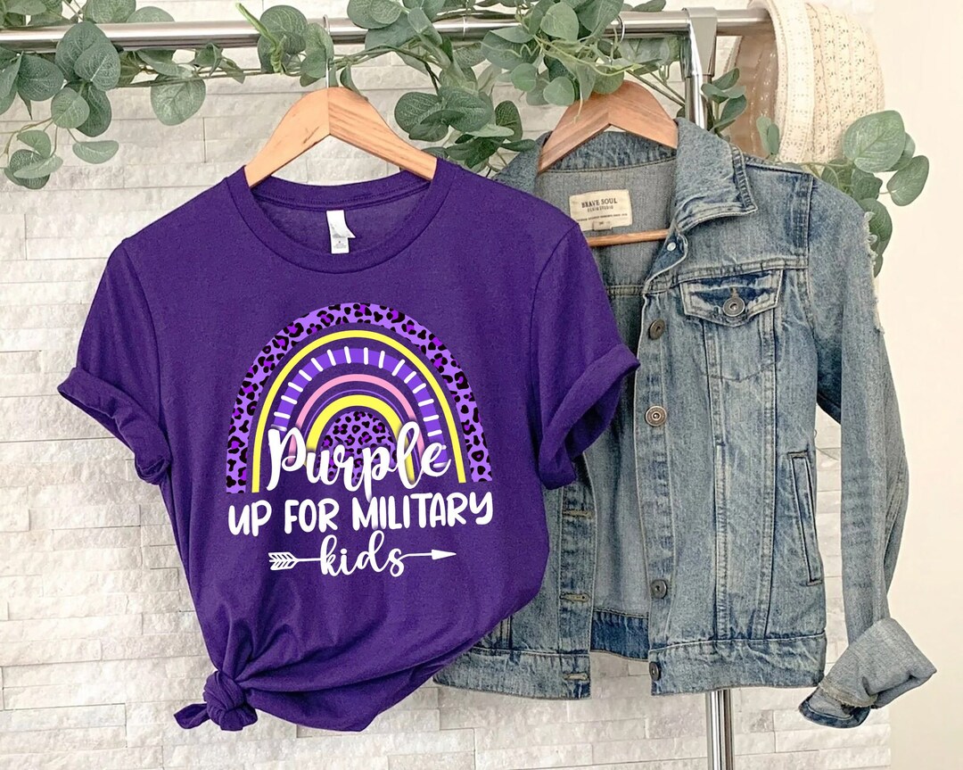 Purple up for Military Kids Shirt Military Kids T-shirt - Etsy