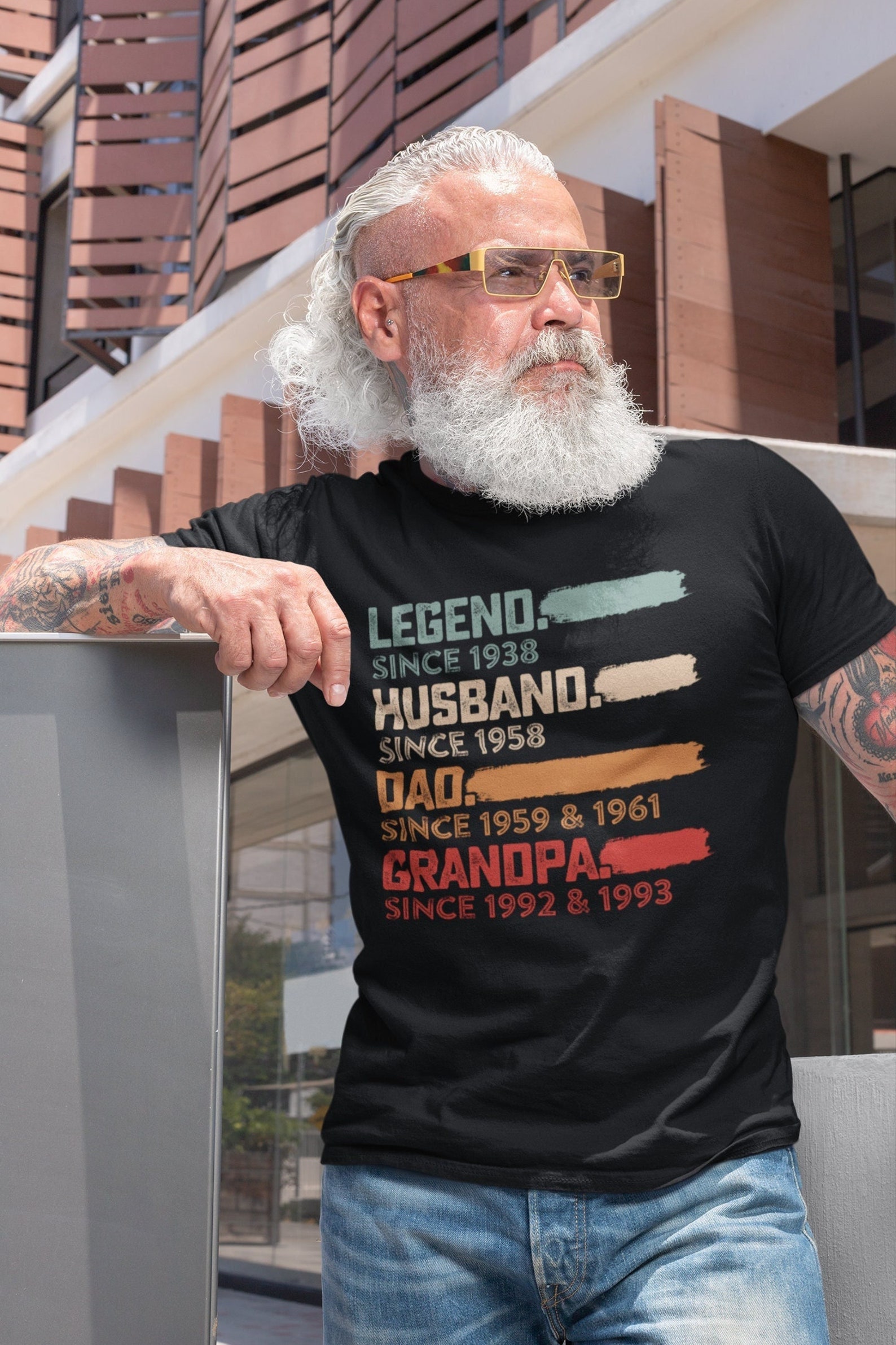Legend Husband Daddy Papa Customized Shirt Personalized - Etsy