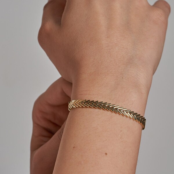 Chevron Bracelet - Etsy