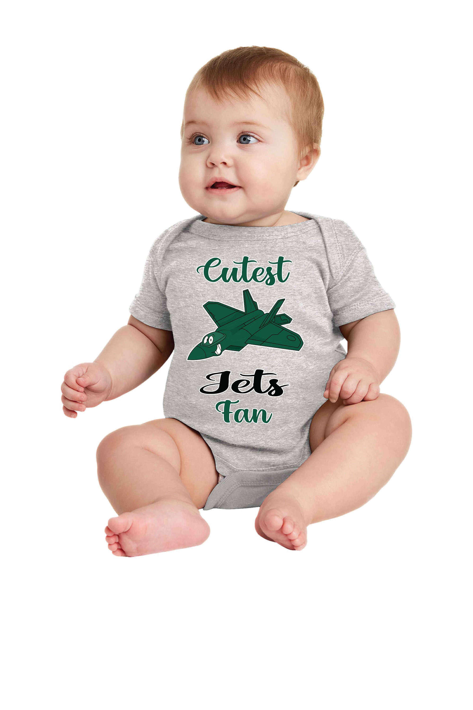 Cutest Jets Fan Babysuit Bodysuit. Personalized Football Fan Baby ...