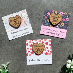 Pocket Hug Token: Engraved Oak Keepsake Gift - Etsy