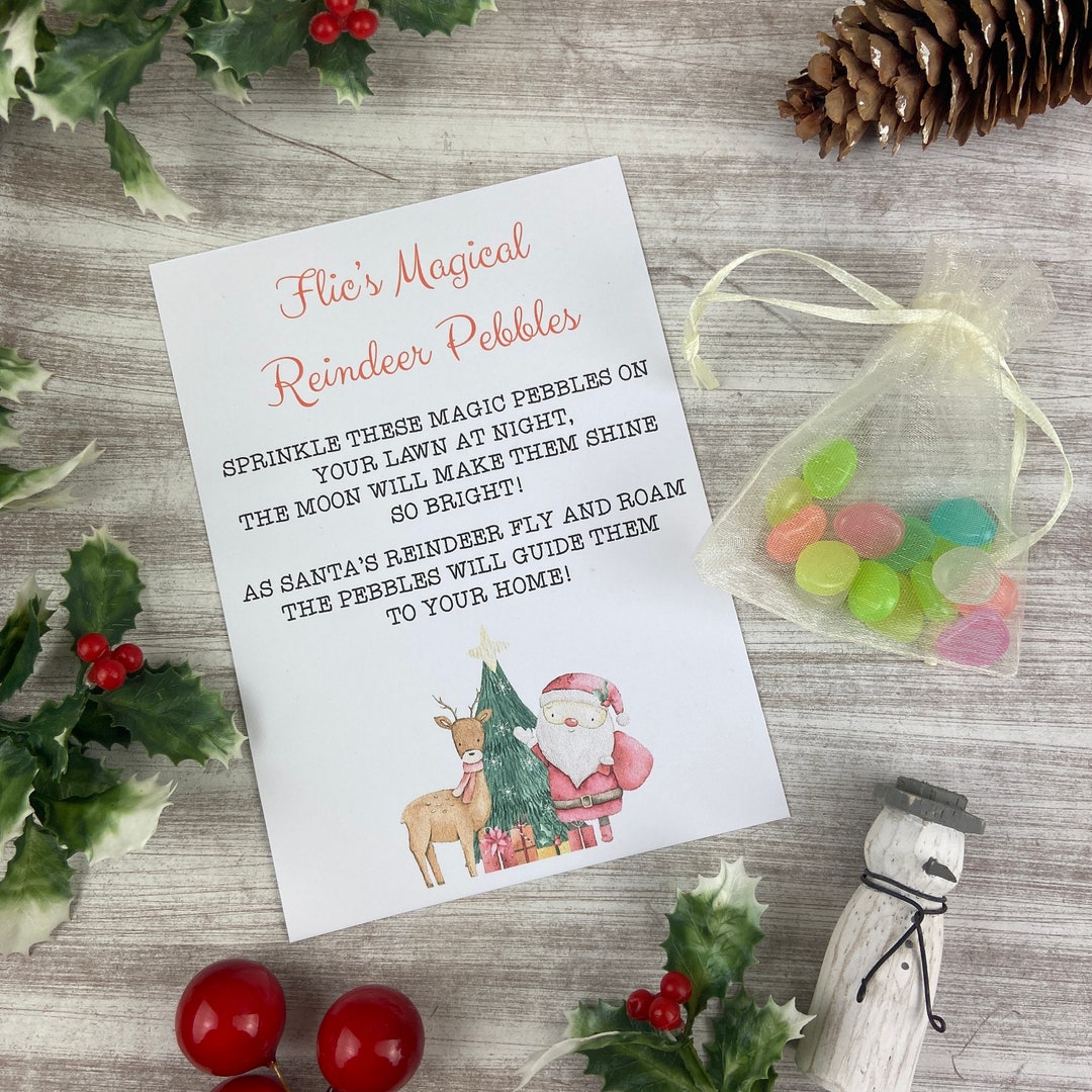 Christmas Eve Magic Reindeer Pebbles: Glow in the Dark Rudolph Food - Etsy