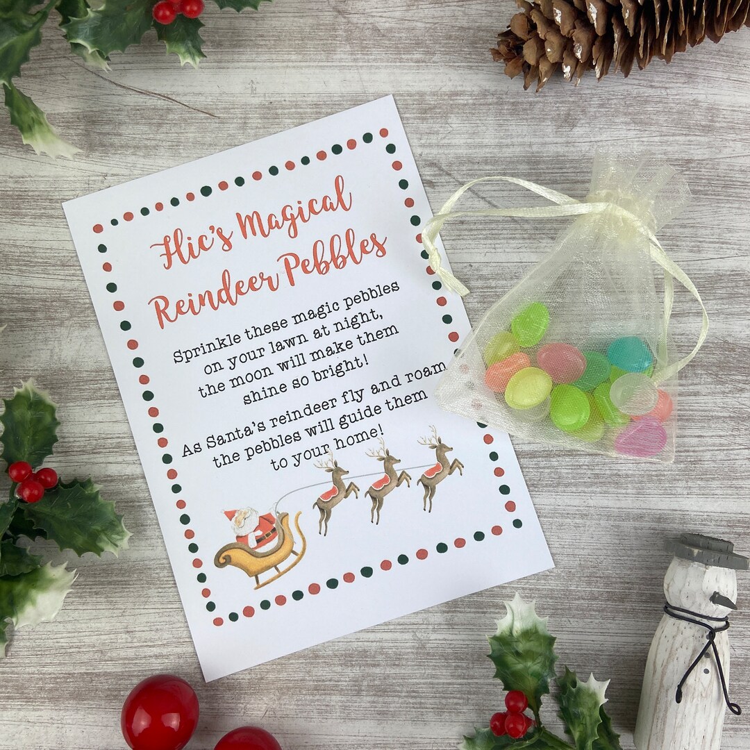 Magic Reindeer Pebbles: Christmas Eve Glow-in-the-dark Rudolph Food - Etsy