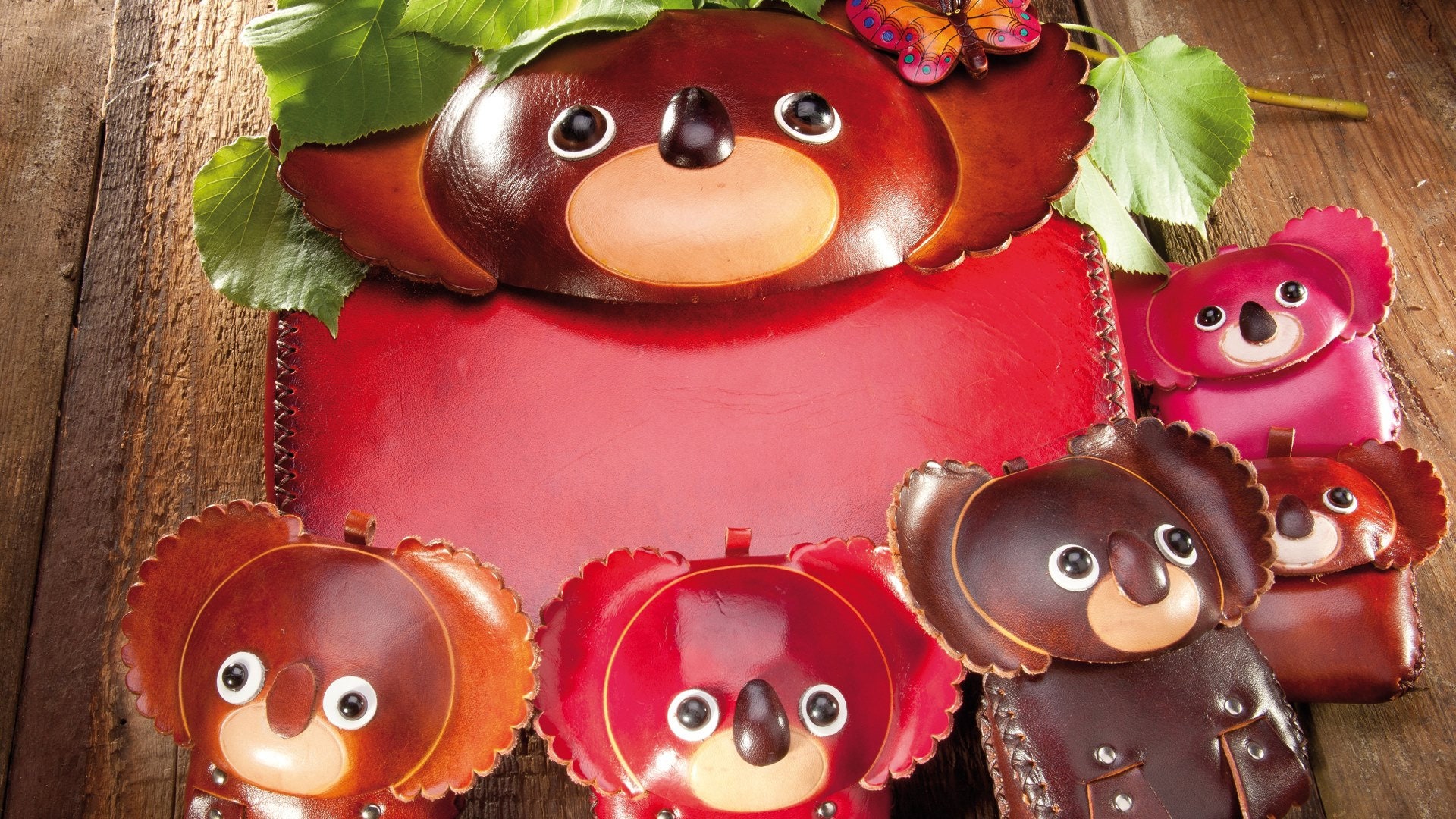 RED KOALA Genuine Leather Backpack Original Animal Shape - Etsy