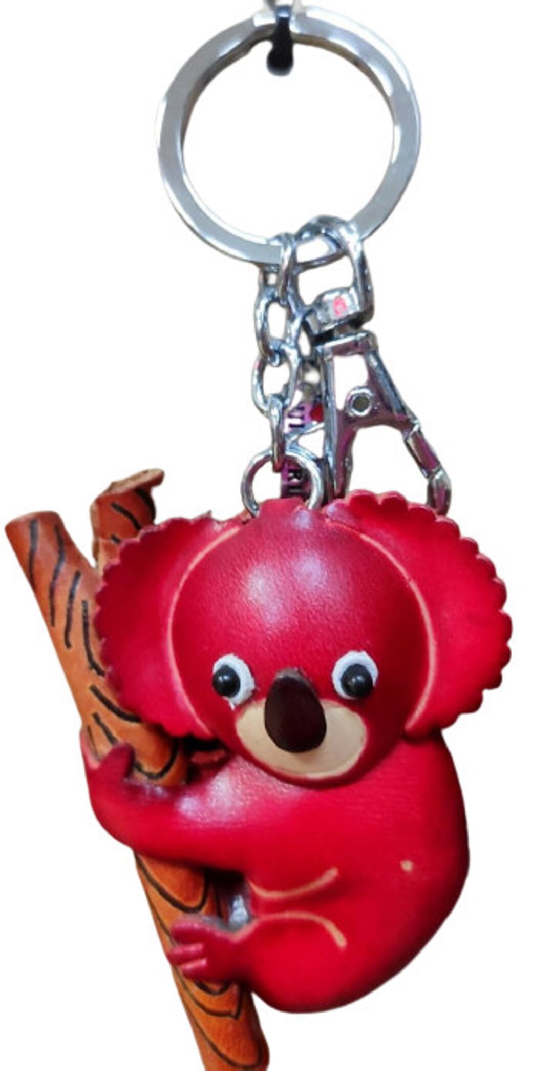 RED PANDA Key Ring, Original Design Brown Colour Animal Shape Genuine ...