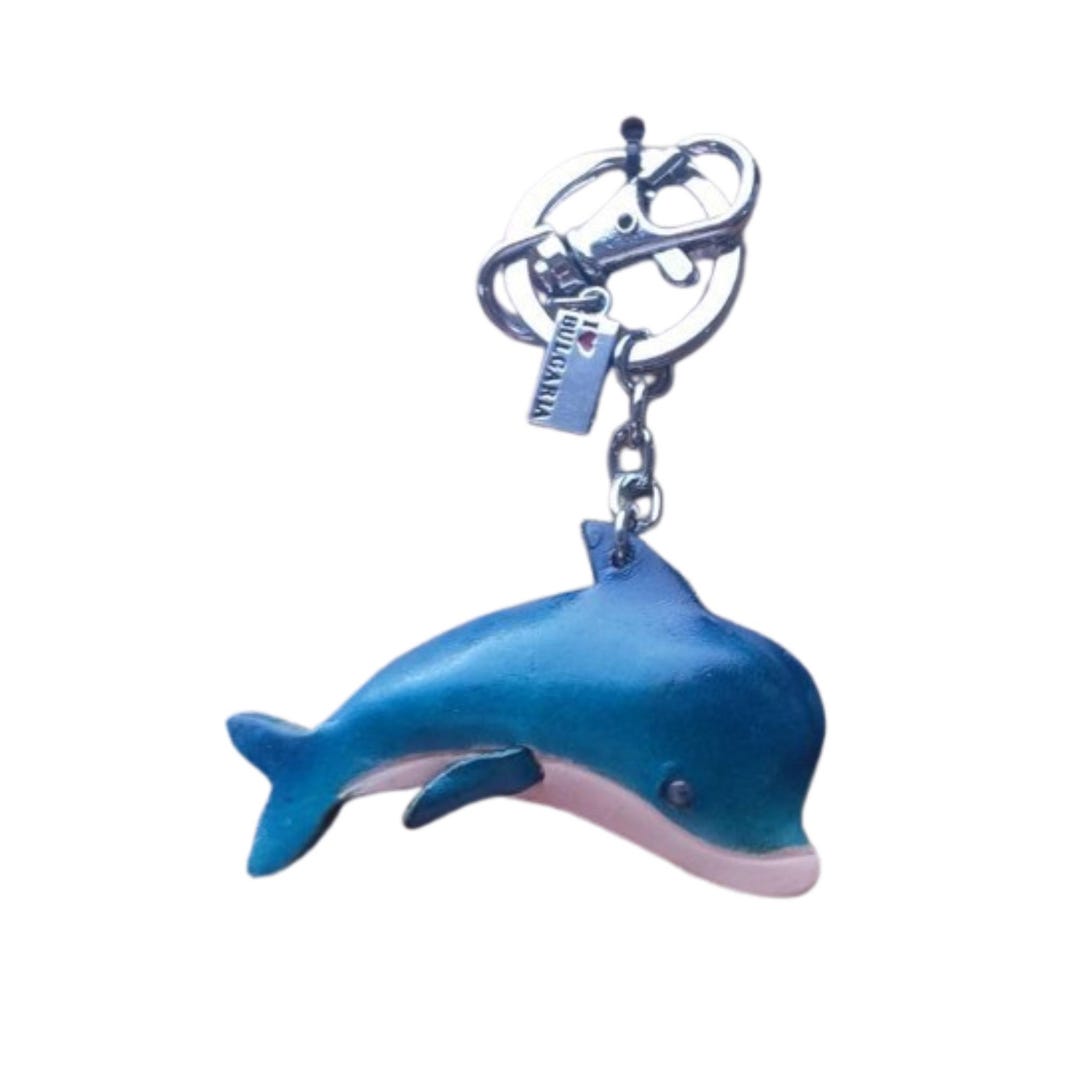 Genuine Leather Dolphin Keychain – Blue, Green, More Colors - Etsy