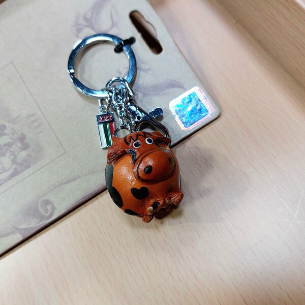 Leather Cow Keychain Pattern - Etsy