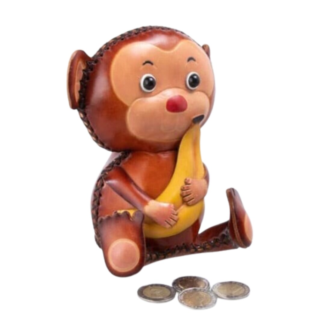 Cofrinho MONKEY marrom claro, design original em formato de animal ...