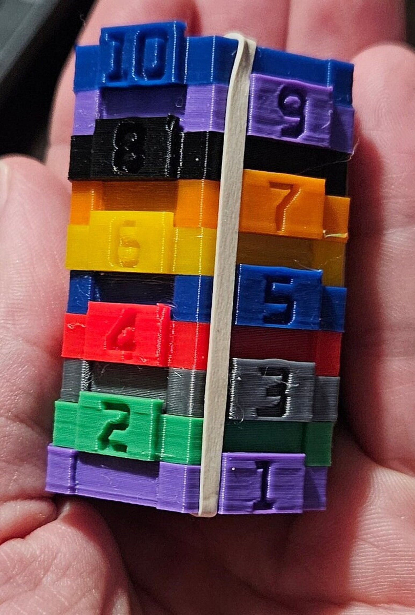 30mm Numbered Hex Team Markers (set of 10) - Etsy