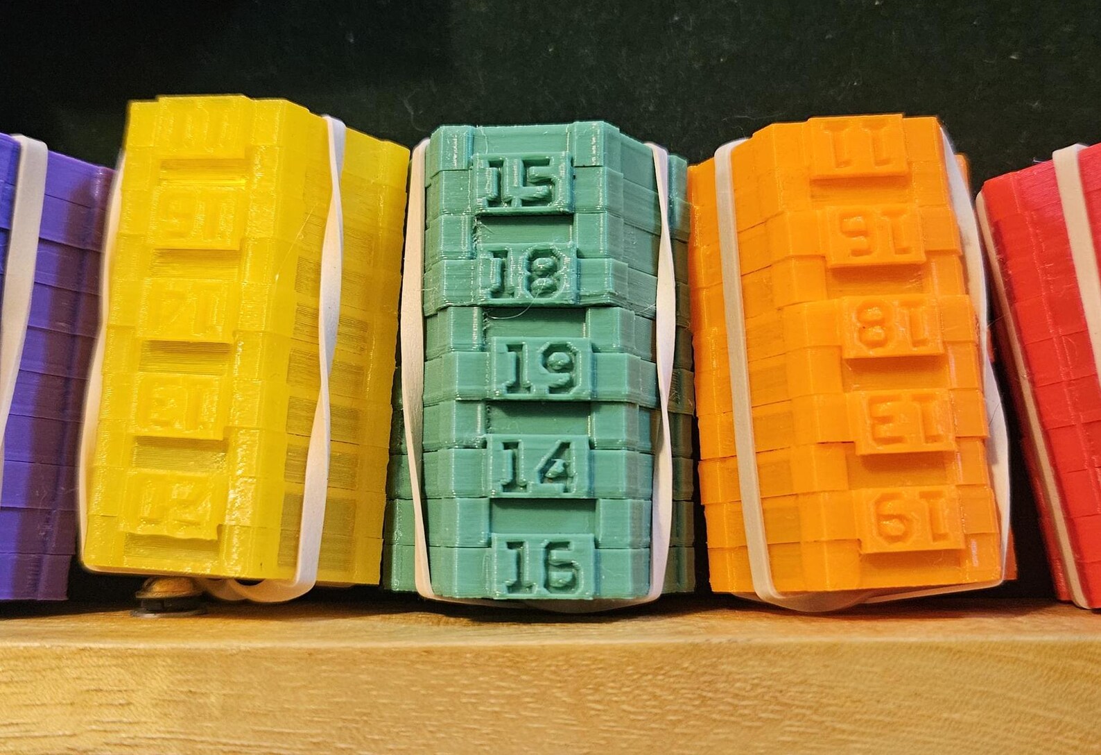 30mm Numbered Hex Team Markers (set of 10) - Etsy