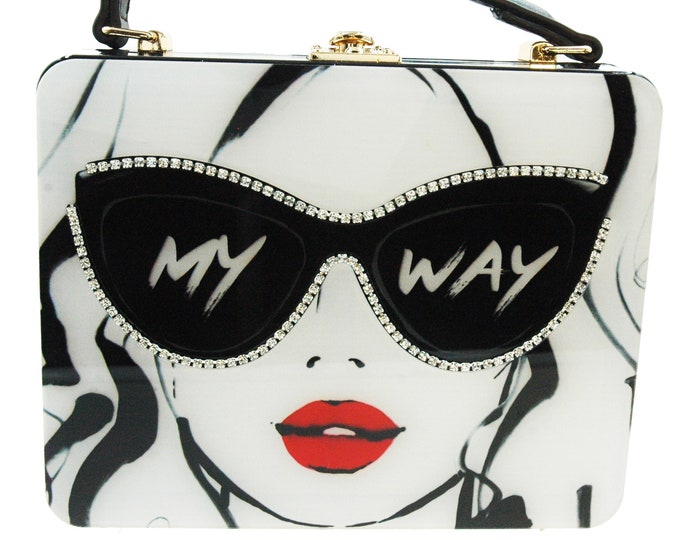 Novelty Designer Acrylic Shoulder Bag for Women Tote Purse and Handbags ...