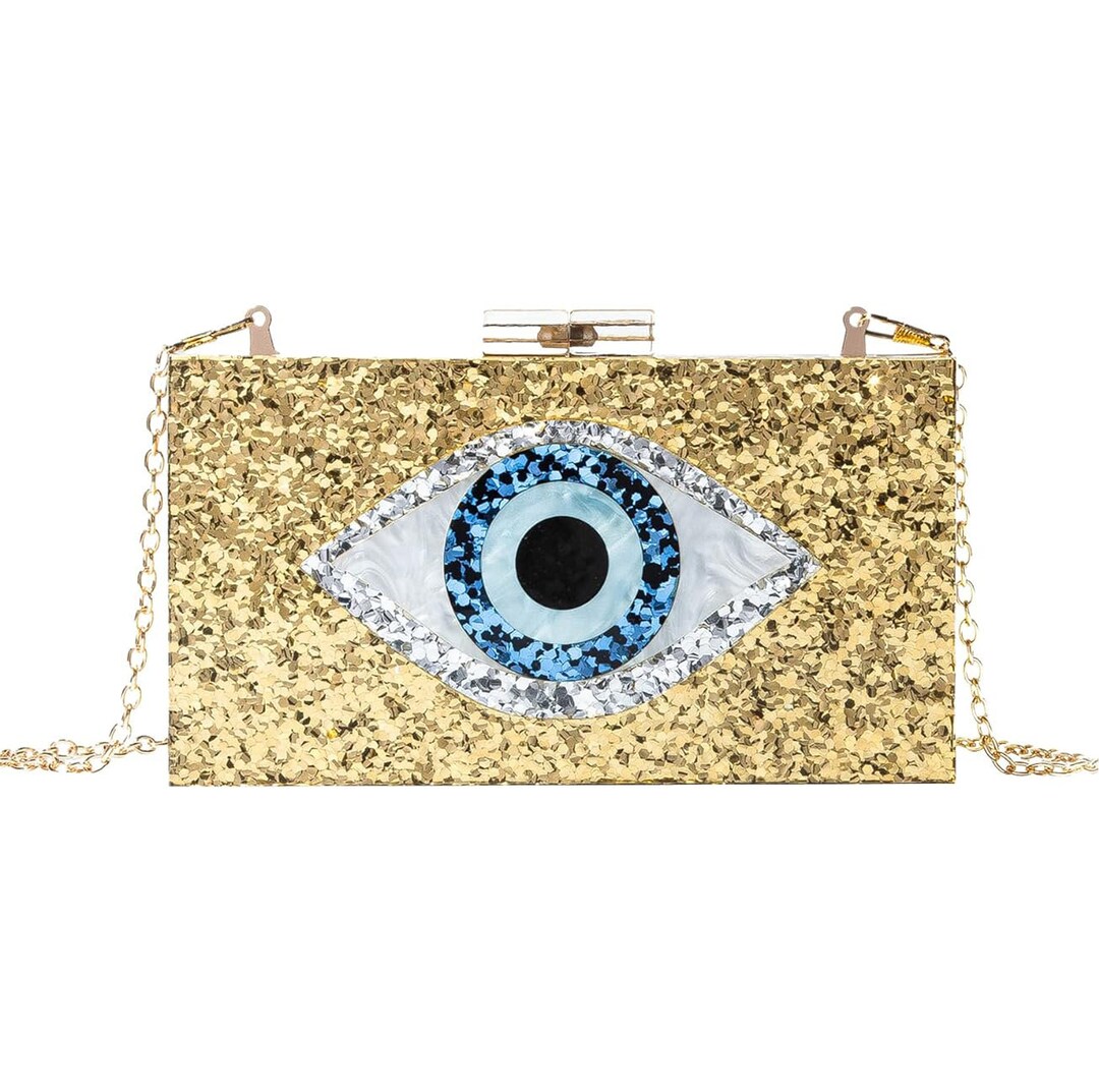 Evil Eye Acrylic Lucite Shoulder Bag for Women Purse and Handbags ...