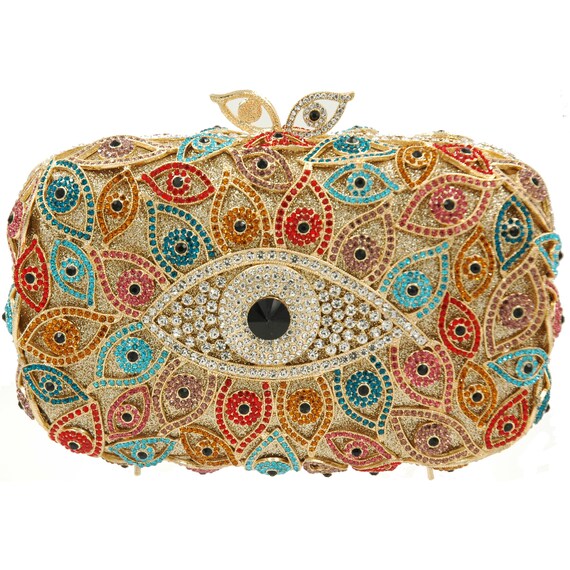Evil Eye Luxury Evening Bag Crystal Purse Clutch Evening Party - Etsy