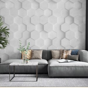 3D Panel Geometric Wallpaper, Removable Wall Mural, Peel and Stick Wall ...