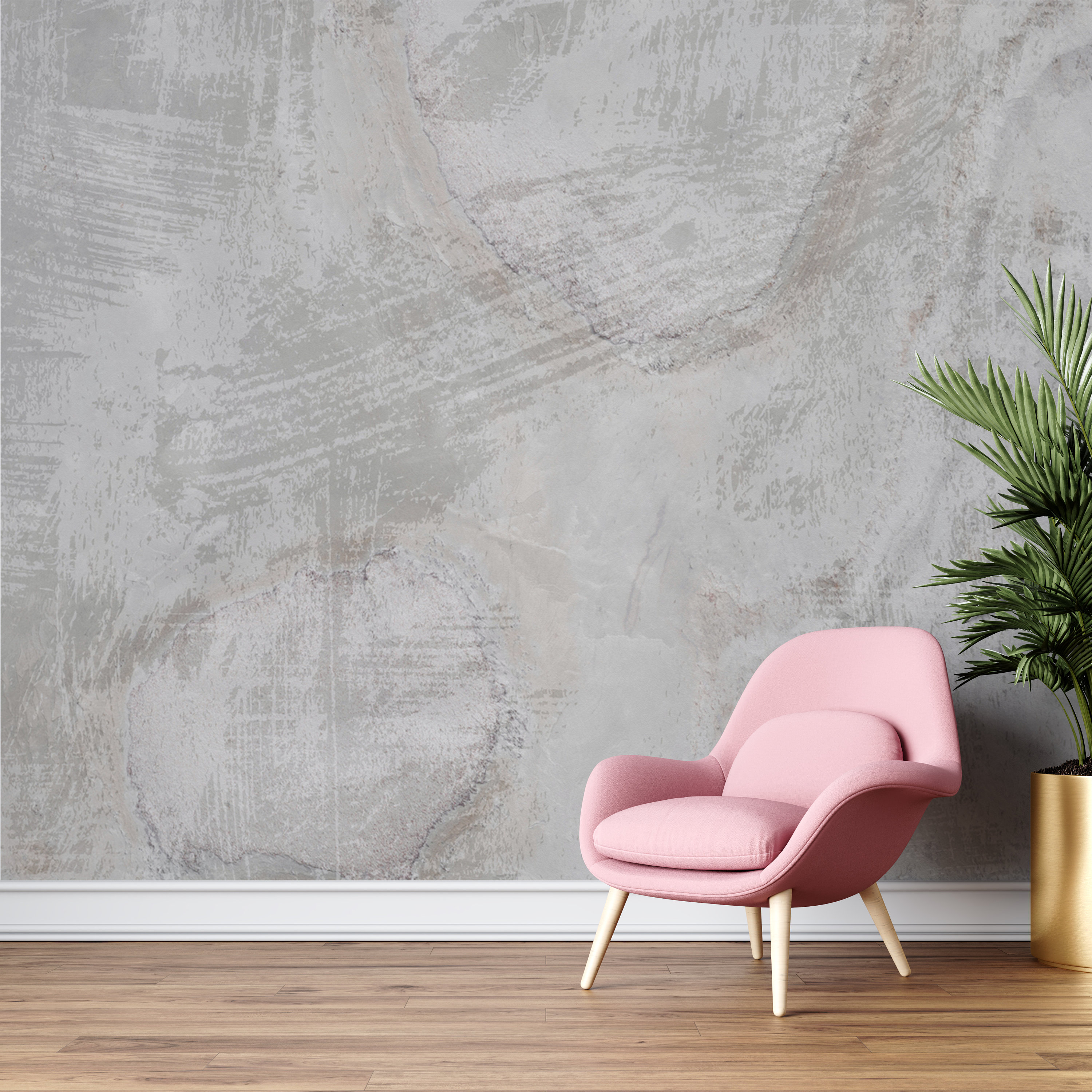 Gray Concrete Wallpaper, Removable Wallpaper, Self Adhesive Peel and ...