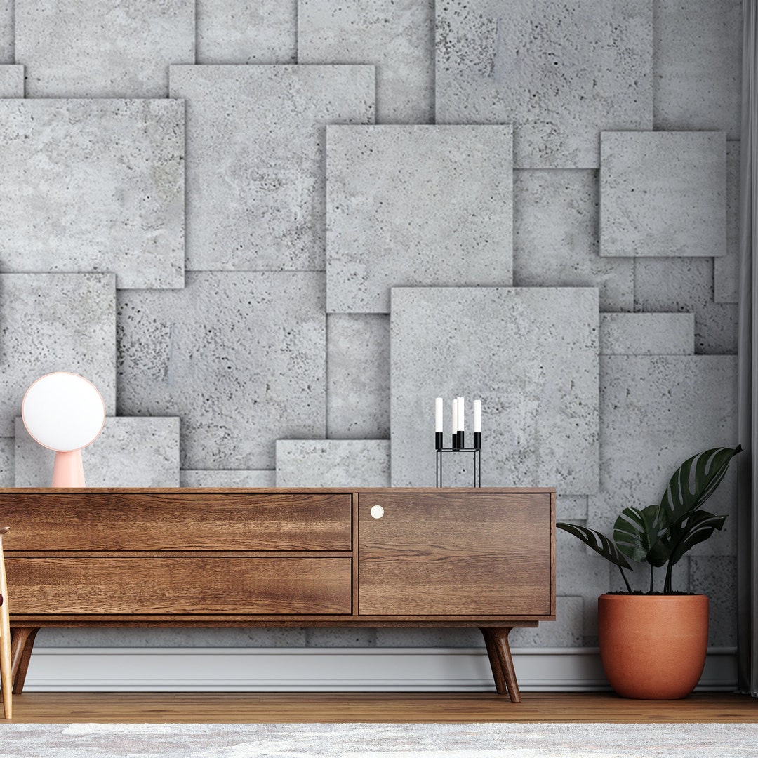 3d Stone Wallpaper, Art Deco Textured Wall Mural, Peel and Stick Wall ...