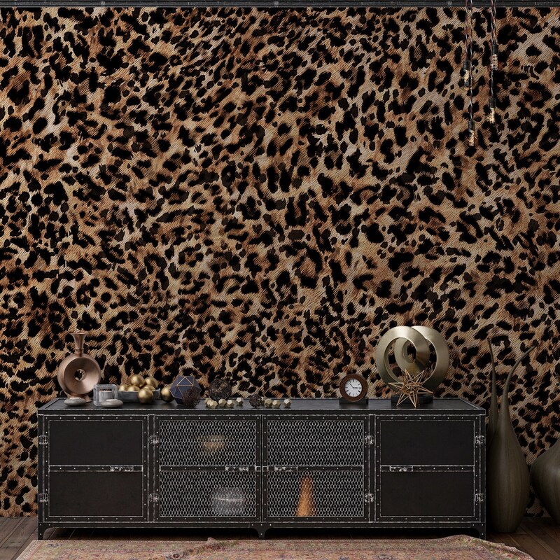Leopard Wallpaper - Etsy
