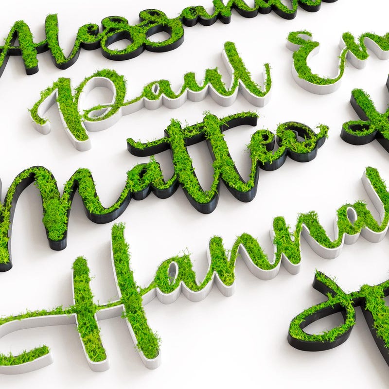 Moss Sign - Etsy