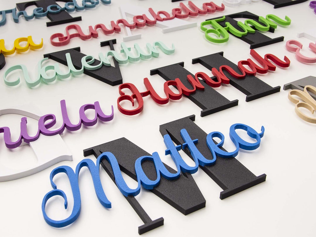 Door Sign Personalized Children's Room Name Tag Wall Lettering ...