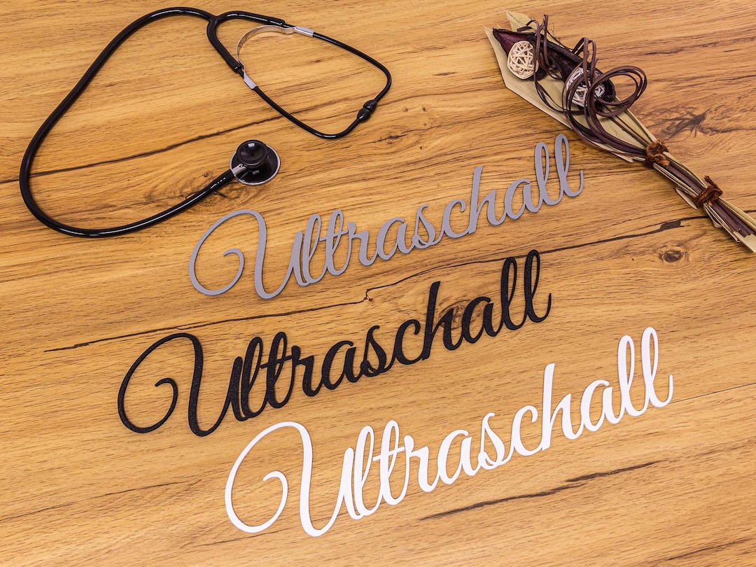 Ultrasound Door Sign Lettering Name 3D Wall Sign Self-adhesive - Etsy