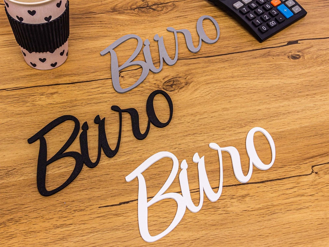 Office Door Sign Lettering Name Self-adhesive Room Space Word 3D ...