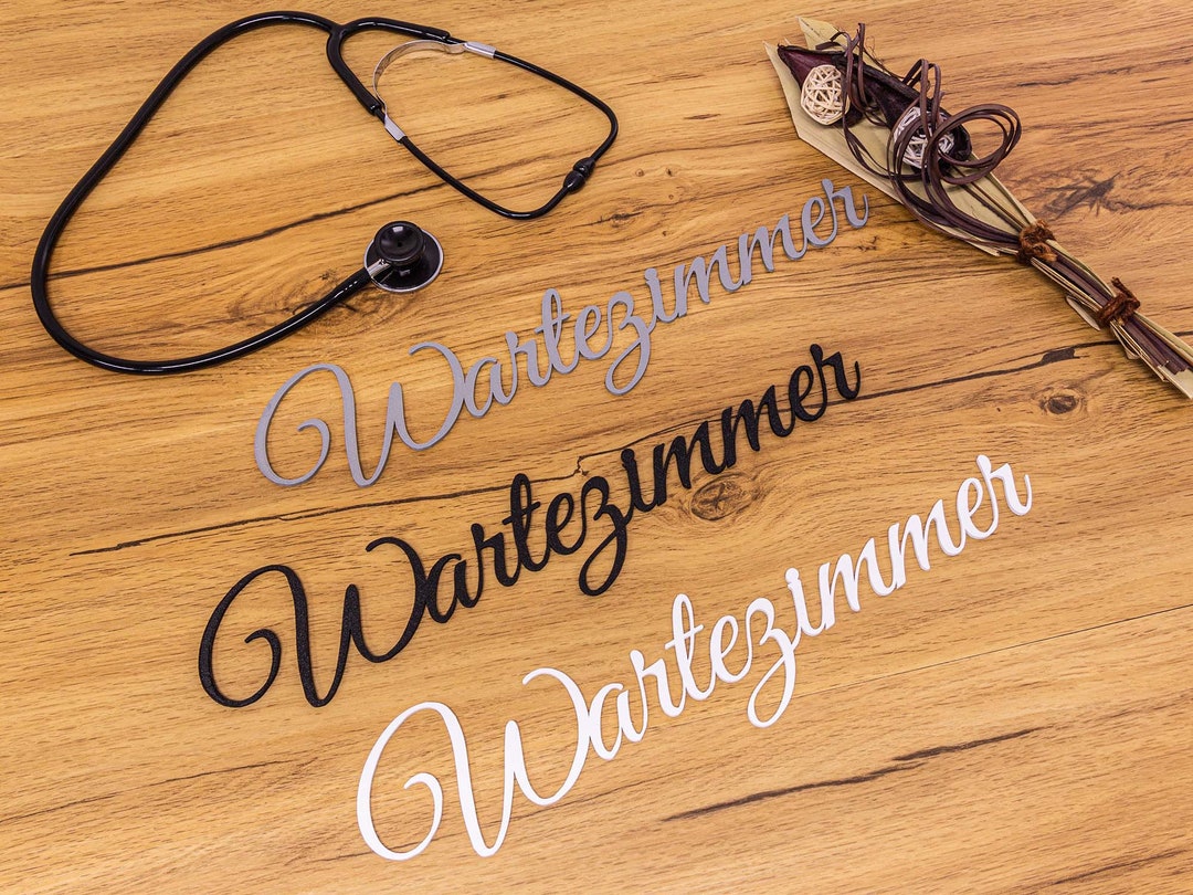 Waiting Room Door Sign Lettering Name 3D Wall Sign Self-adhesive - Etsy