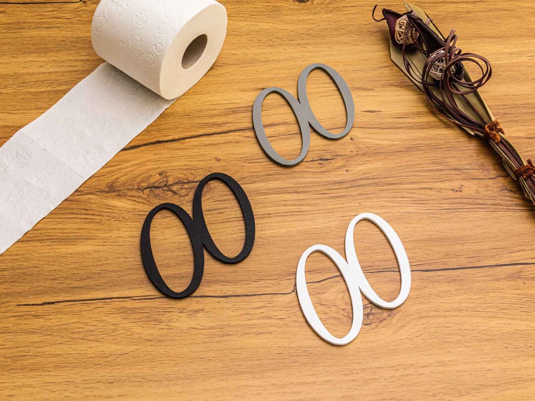 00 Door Sign WC Toilets 3D Lettering Guest Toilet Toilet Sign Self ...