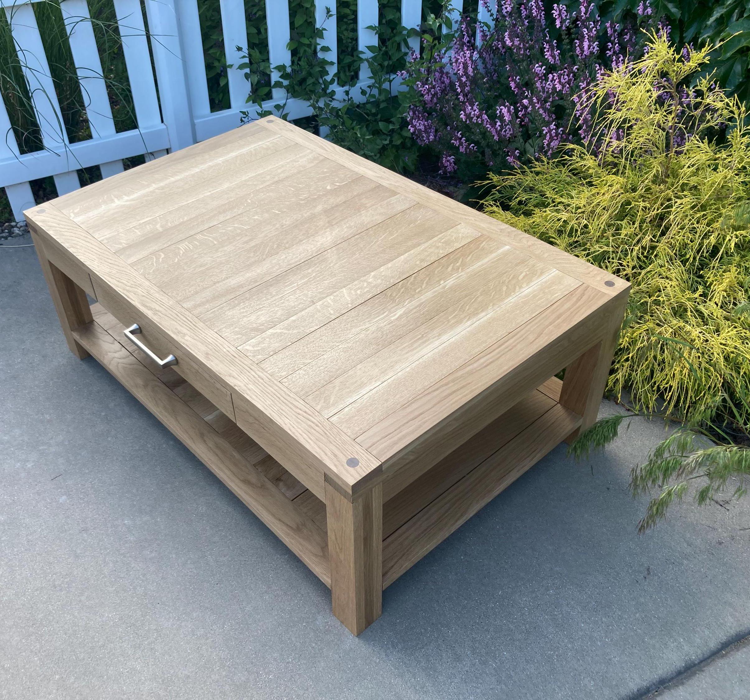White Oak Coffee Table - Etsy