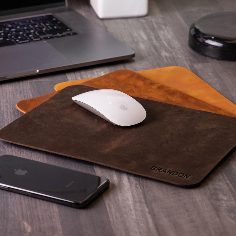 Leather Mouse Pad - Etsy