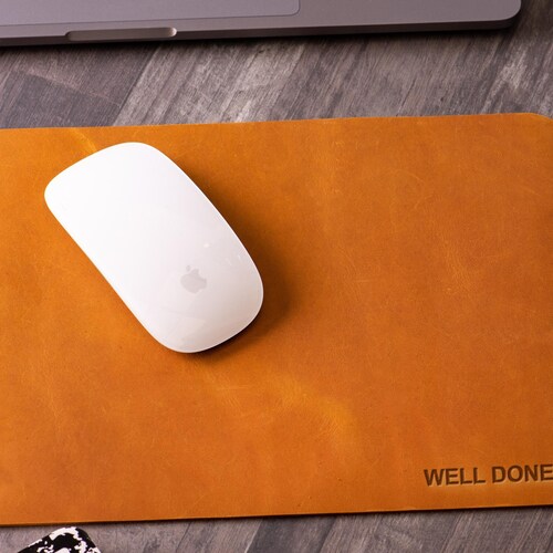 Leather Mouse Pad Personalized Leather Mouse Pad Gift for - Etsy