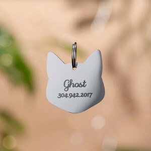 Cat Tags, Custom Cat Tag, Cat Name Tag, Cat Gifts, Slide on Cat Tags ...