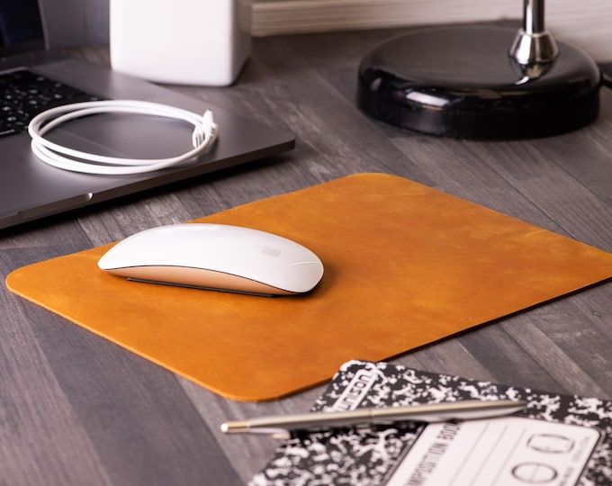 LEATHER MOUSE PAD - Etsy