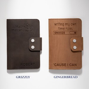 Personalized Gifts for Men, Leather Journal Cover, Travelers Notebook ...