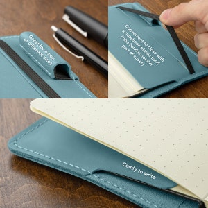 Personalized Leather Notebook Cover, Custom Leather Journal Cover ...