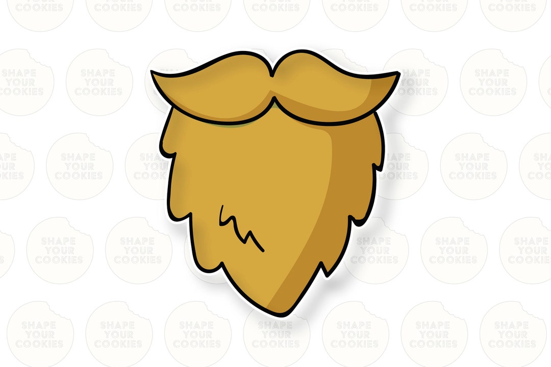 Beard and Mustache Cookie Cutter. - Etsy