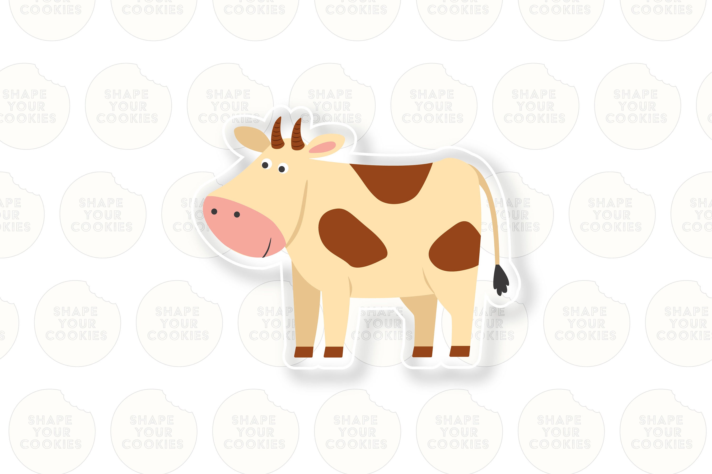 Bull Cookie Cutter, Fondant and Clay Cutter and Animal Theme Cutter. - Etsy