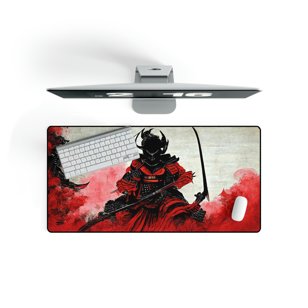 Mouse Pad Desk Mats Samurai Gaming Mat Mouse Mat Large Desk Pad - Etsy