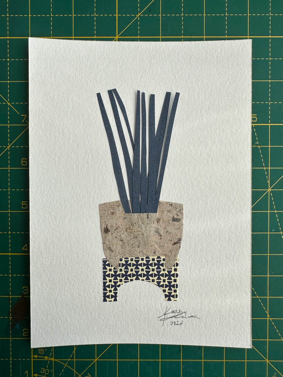 Japanese Paper Collage / Chiyogami / Washi / Cut Paper / - Etsy