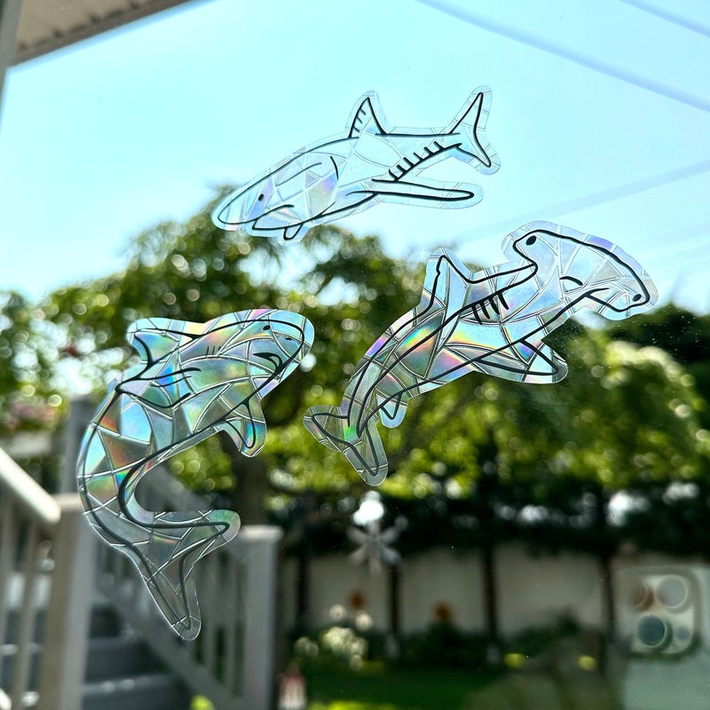 Shark Window Decals - Etsy