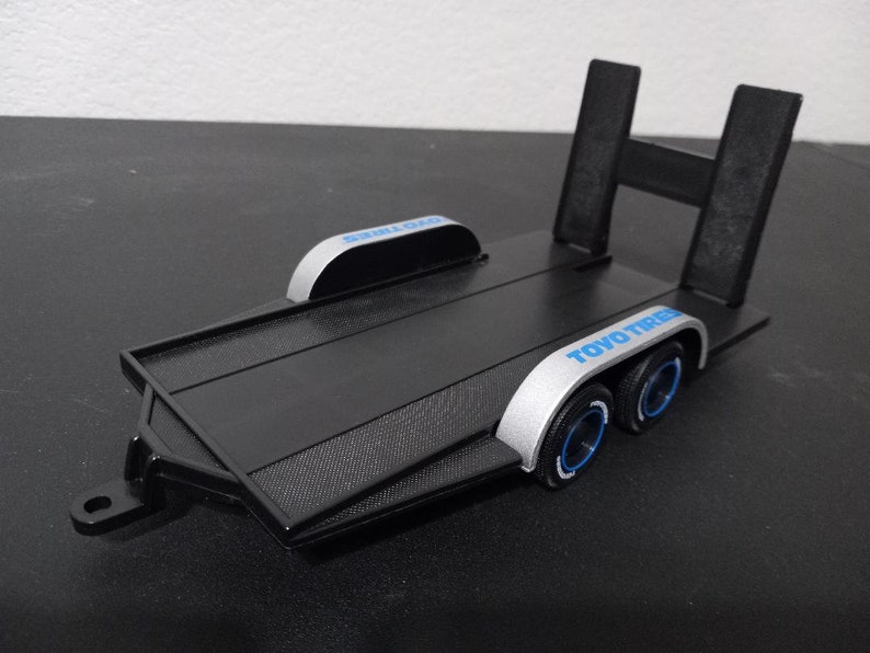 Car Trailer, Toyo Tires - 1/24 Scale Plastic Trailer Accessory - Etsy
