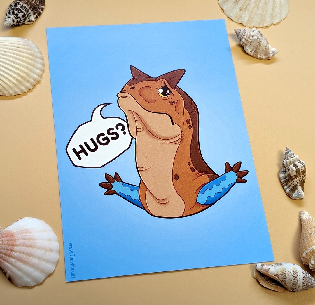 Funny Postcard - Carnotaurus - Hugs Dinosaur - Etsy