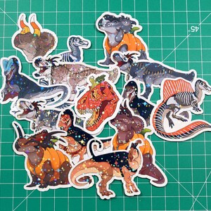 Halloween Dinosaur Sticker - Pumpkin Pachyrhinosaurus - Etsy