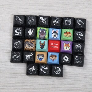 Dinosaur Keycap - Tyrannosaurus Skull - Clicky Keychain - Fidget Toy ...