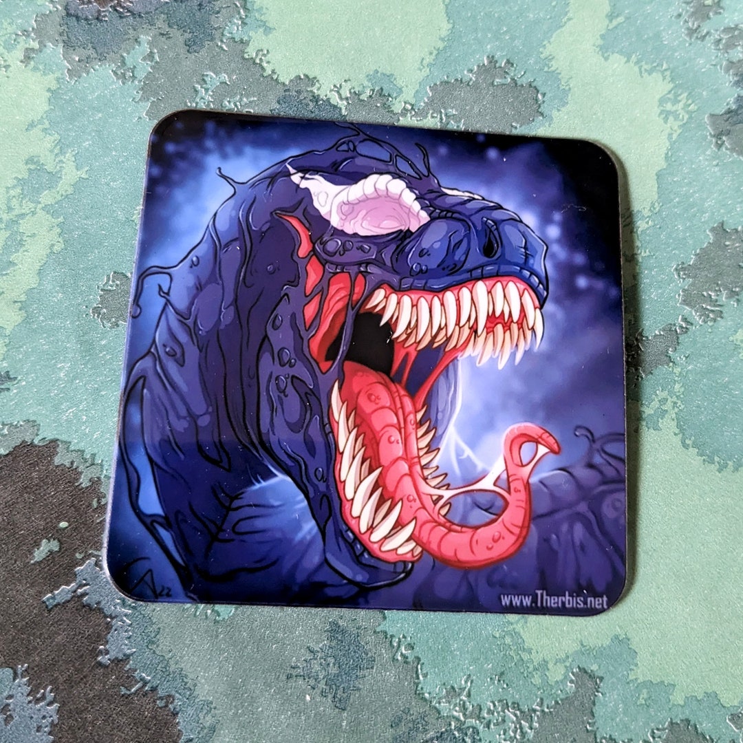 Fridge Magnet - Venom Rex Dinosaur - Etsy