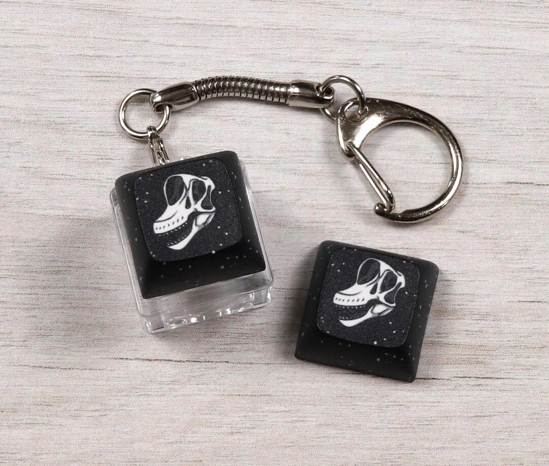 Dinosaur Keycap - Brachiosaurus Skull - Clicky Keychain - Fidget Toy ...