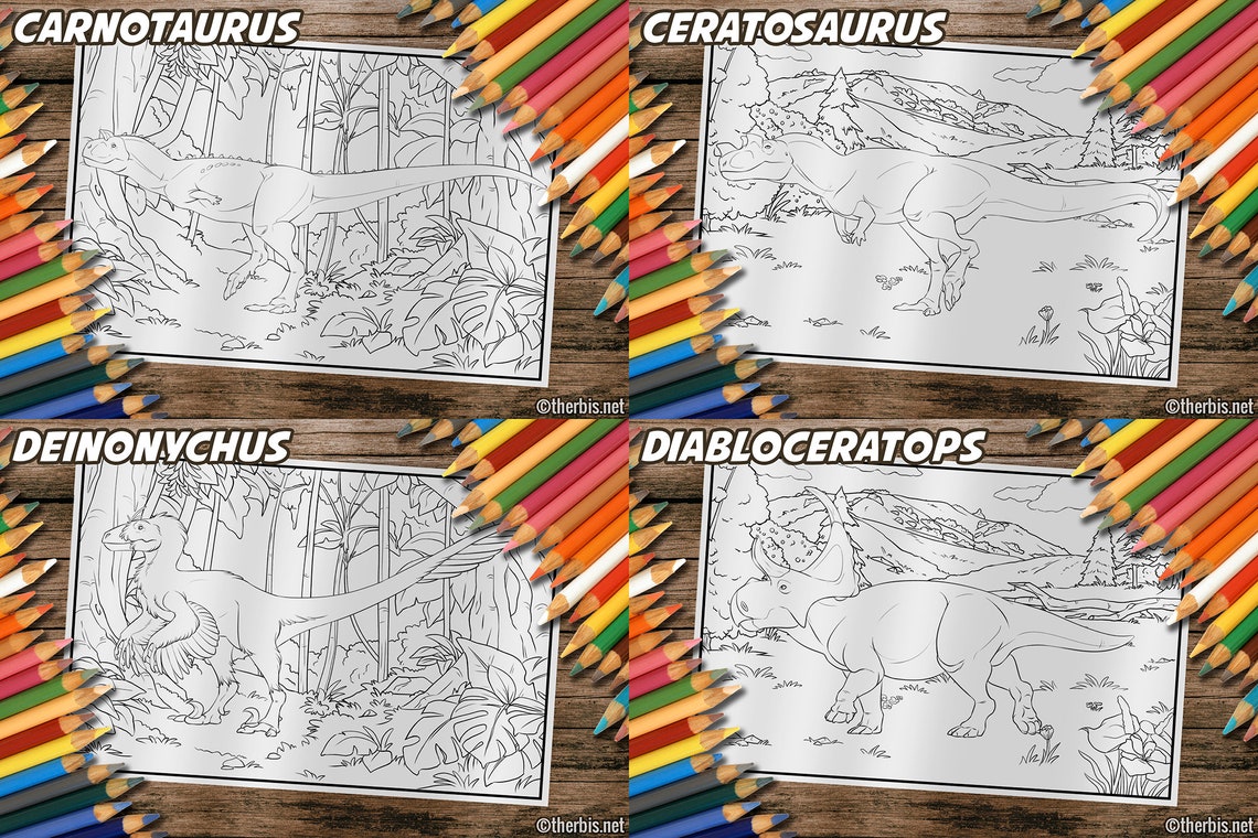 Dinosaur Coloring Book Draw and Learn Physical Book - Etsy