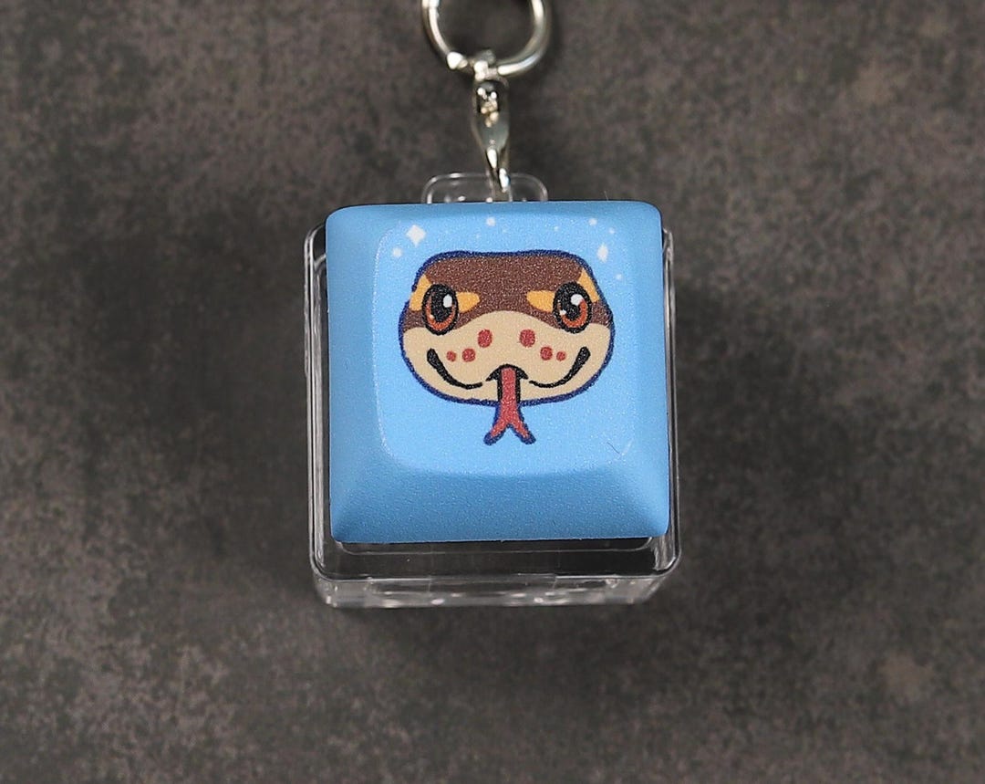 Snake Keycap Keychain - Ballpython - Clicky Keychain - Fidget Toy - Etsy