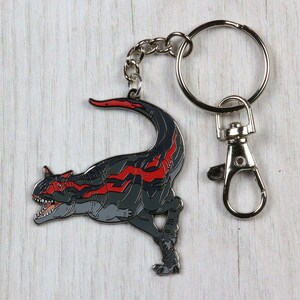 Carnotaurus I Hard Enamel Keychain I Metal I Dinosaur Keychain - Etsy